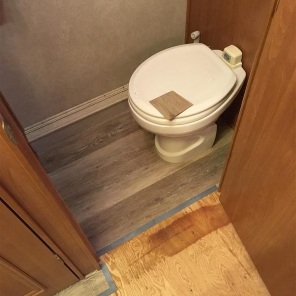 DIY RV Flooring with a Flush Slideout